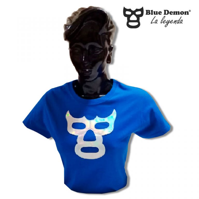 Playera Dama «Logo Cosido» Azul Rey – Blue Demon Tienda Oficial
