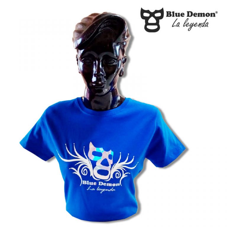 Playera Dama «La Leyenda» Azul Rey – Blue Demon Tienda Oficial